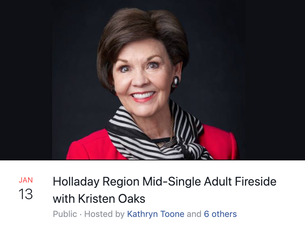 ‘You have his promises:’ An evening with Sister Kristen M. Oaks | by ...