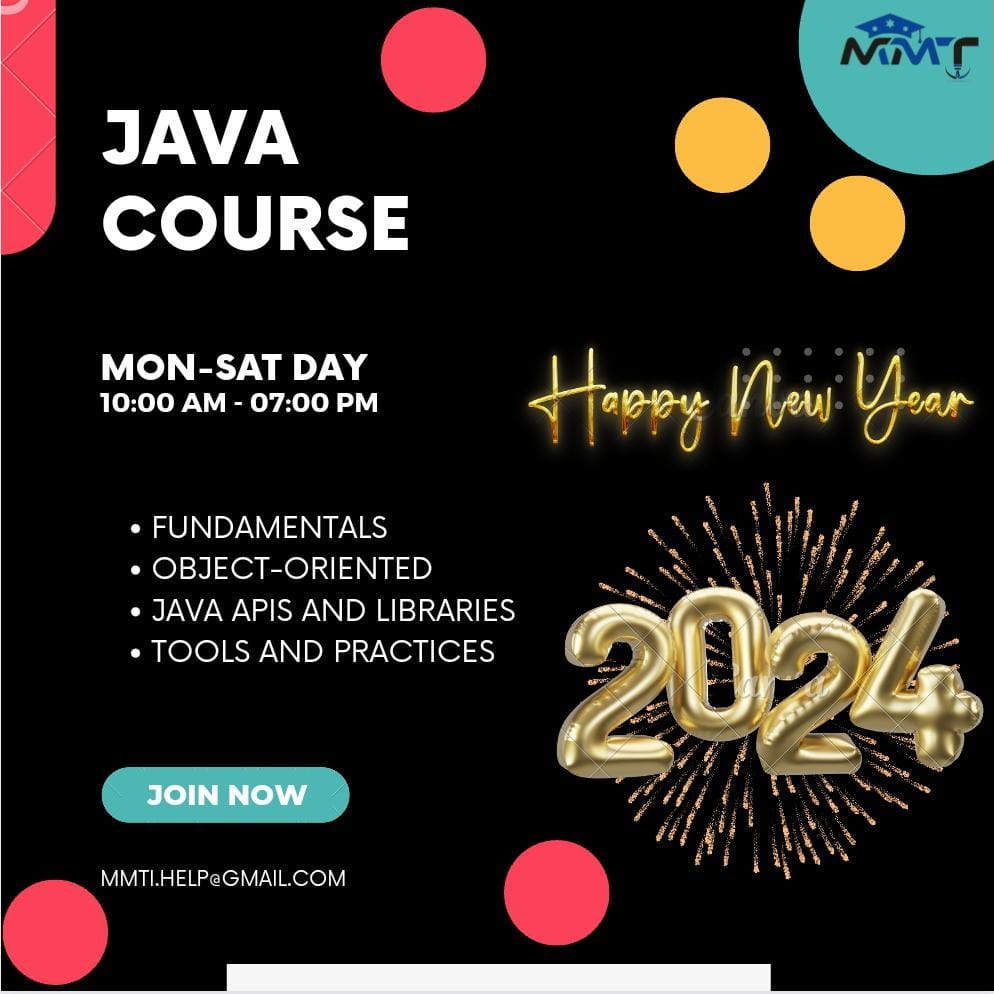 Elevate your coding skills with MMT’s Java Course starting this January. - MMT Institute - Medium