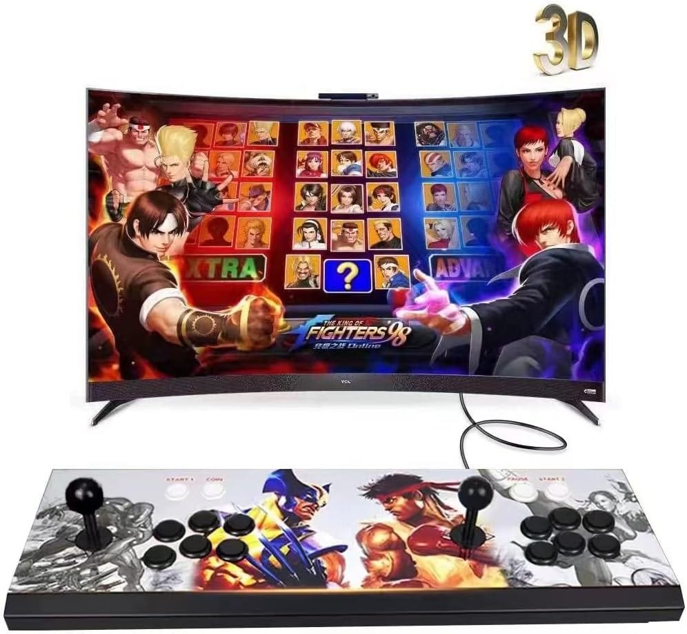XFUNY Arcade Game Console 1080P 3D & 2D Games 8000 in 1 Pandora’s Box ...
