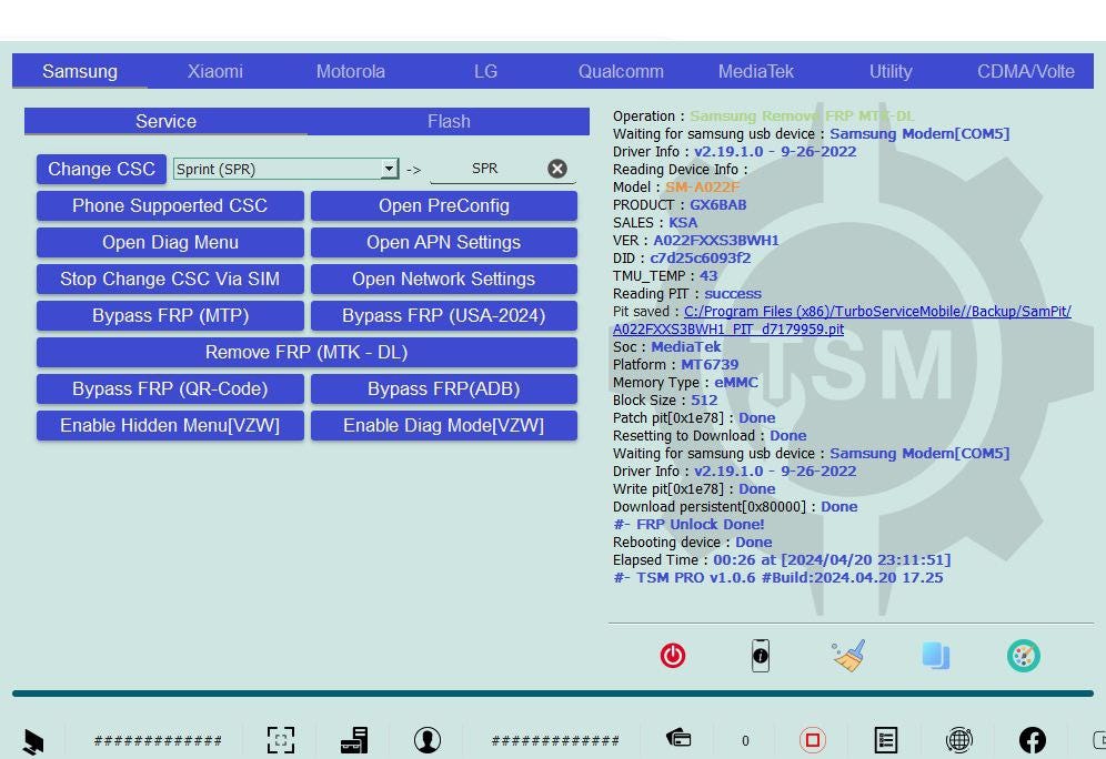 TSM Tool Pro v1.0.6: 5G Samsung/Xiaomi Support (Beta) & More!TSM Tool Pro v1.0.6: 5G Samsung ...
