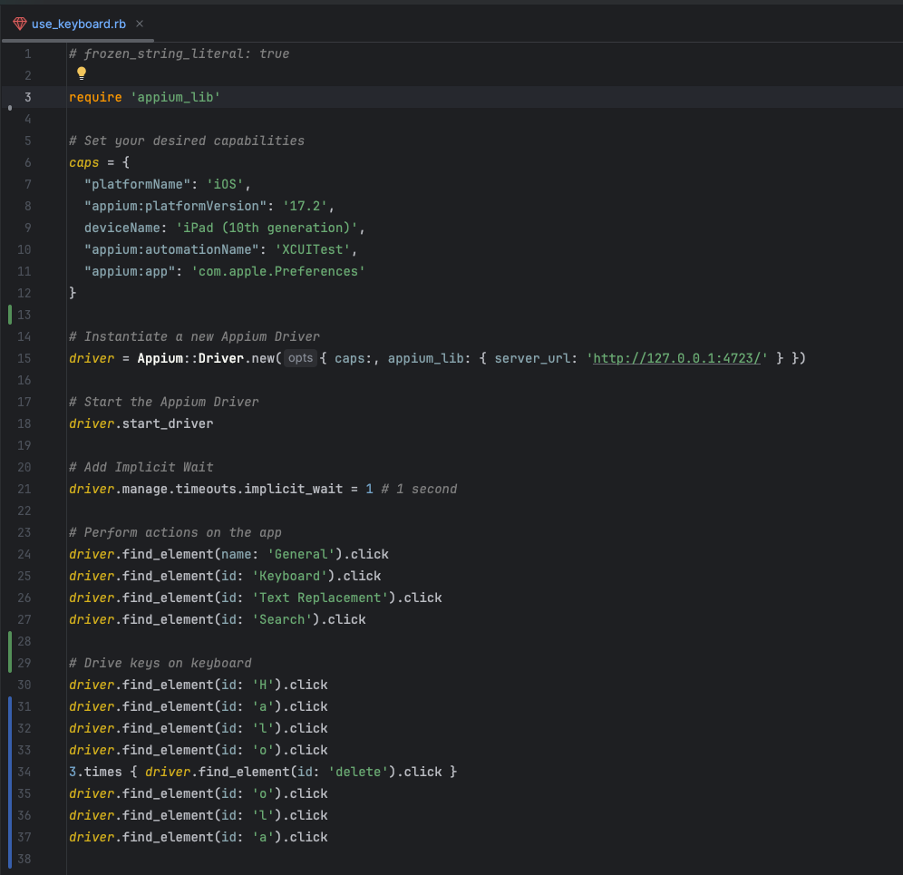 Appium: Use iOS Keyboard ⌨️. ** Code is available on Github *** | by Rich Downie | Medium