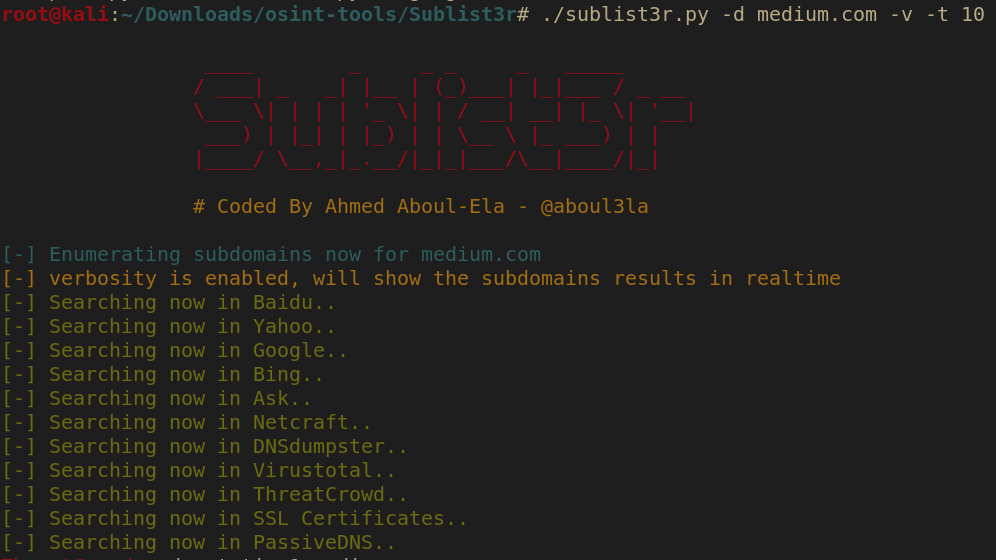Passive intelligence gathering techniques: uncover domains, subdomains ...