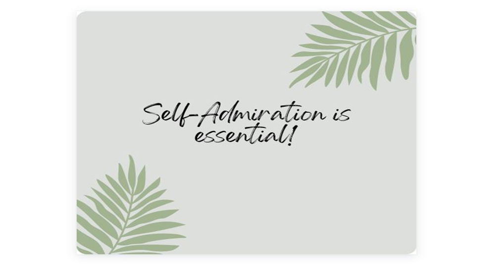 The Power of Self-Admiration. Here’s my first blog, to guide you to ...