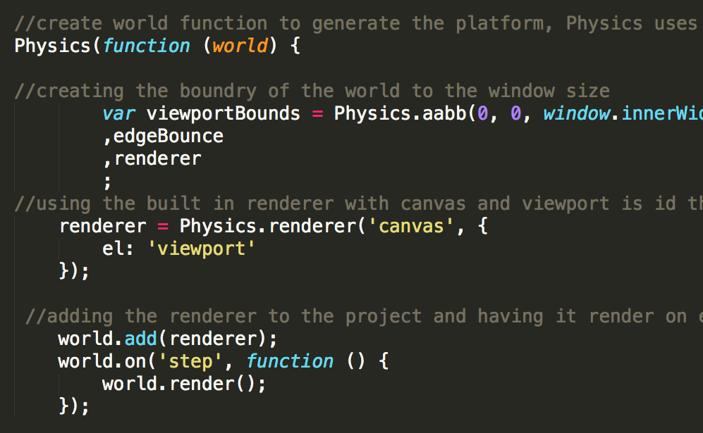 Using Physics JS. A weeks ago I for an animation project… | by Anders Pederson | Medium