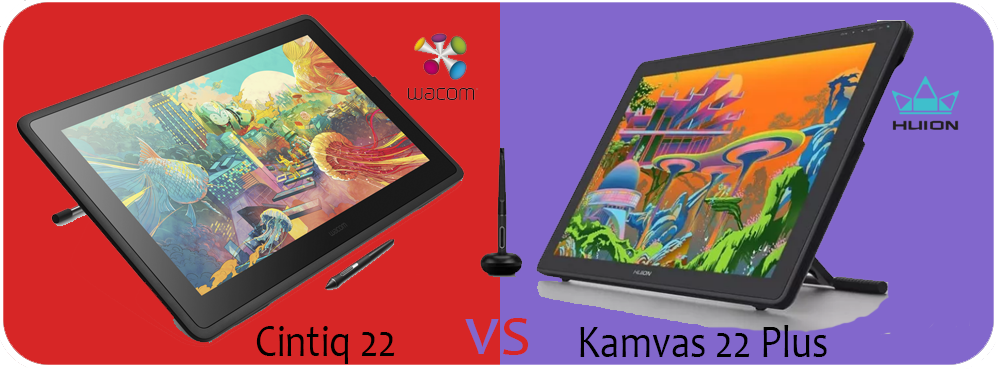 Best Graphic Tablet Comparison : Wacom Cintiq 22 vs Huion Kamvas 22 ...