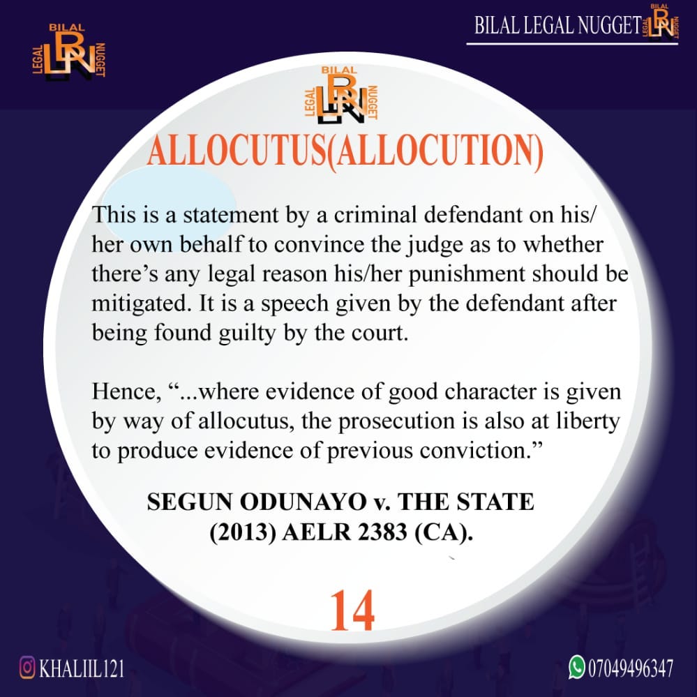 [14]. ALLOCUTUS IN THE WHEEL OF CRIMINAL PROSECUTION. | by Bilal Legal ...