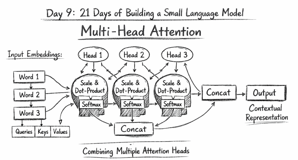 📌 Day 9: 21 Days of Building a Small Language Model: MultiHead ...